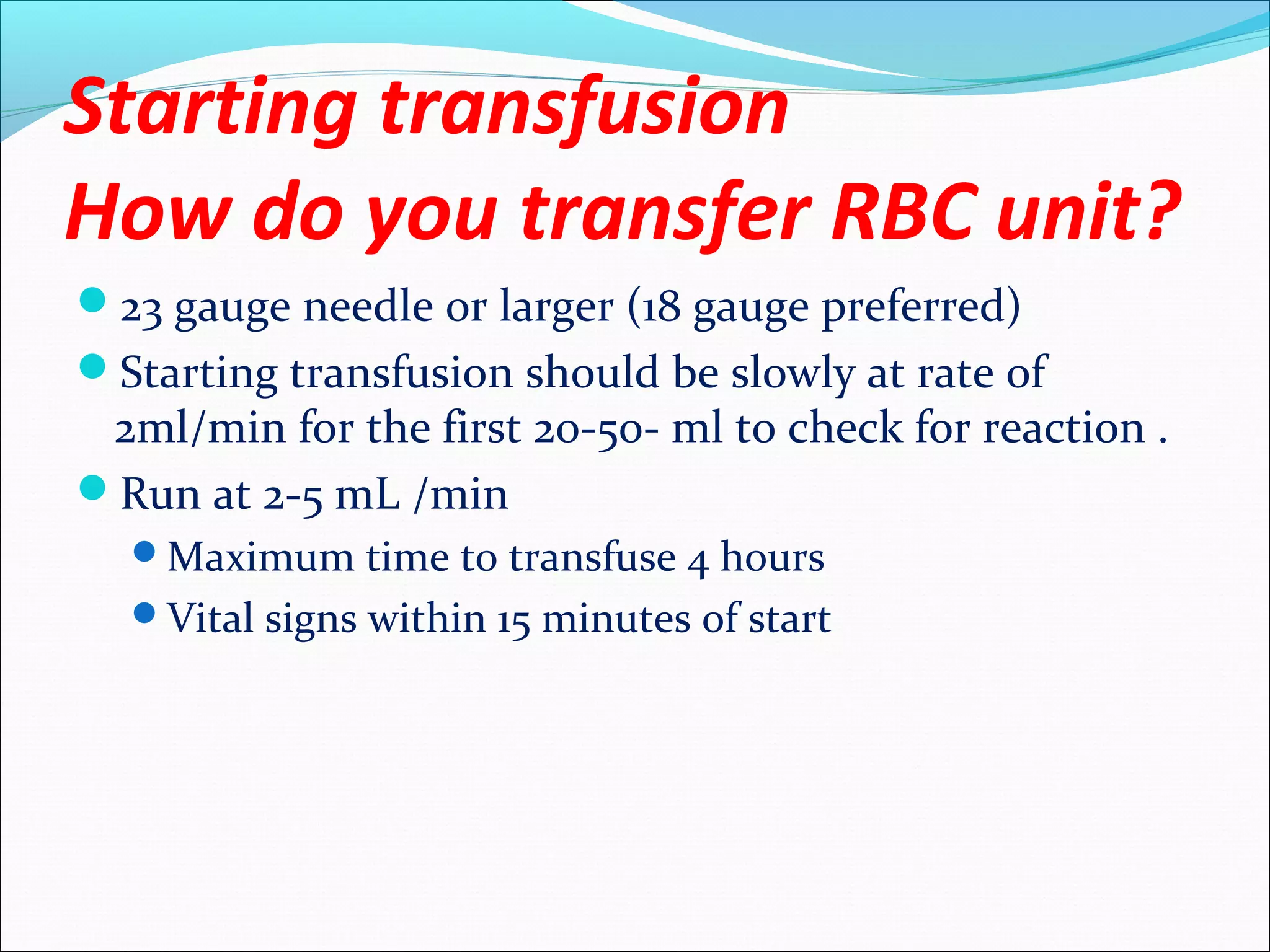 Safe Blood Transfusion | PPT