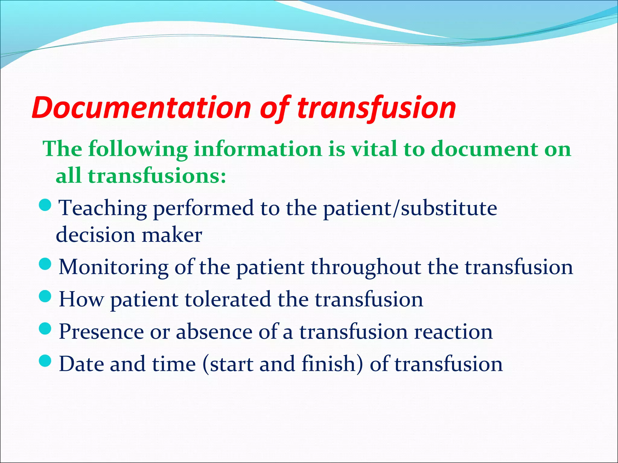 Safe Blood Transfusion | PPT