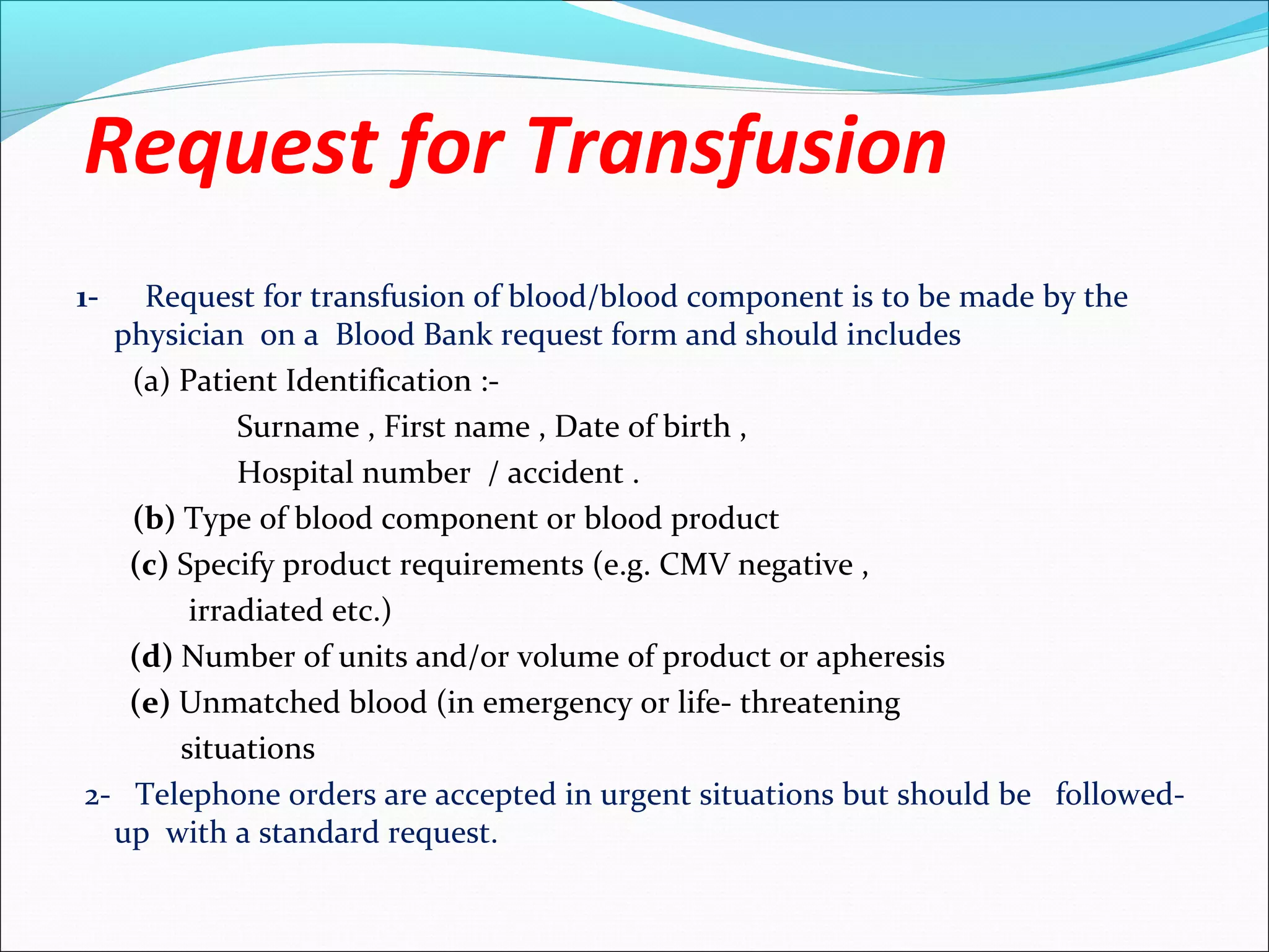 Safe Blood Transfusion | PPT