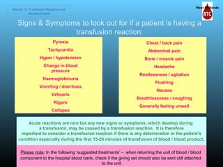 Safe blood transfusion practices and policy of hospital | PPT