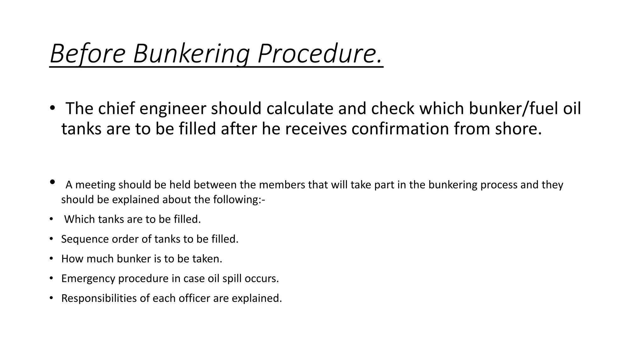 Safe bunkering practices | PPTX