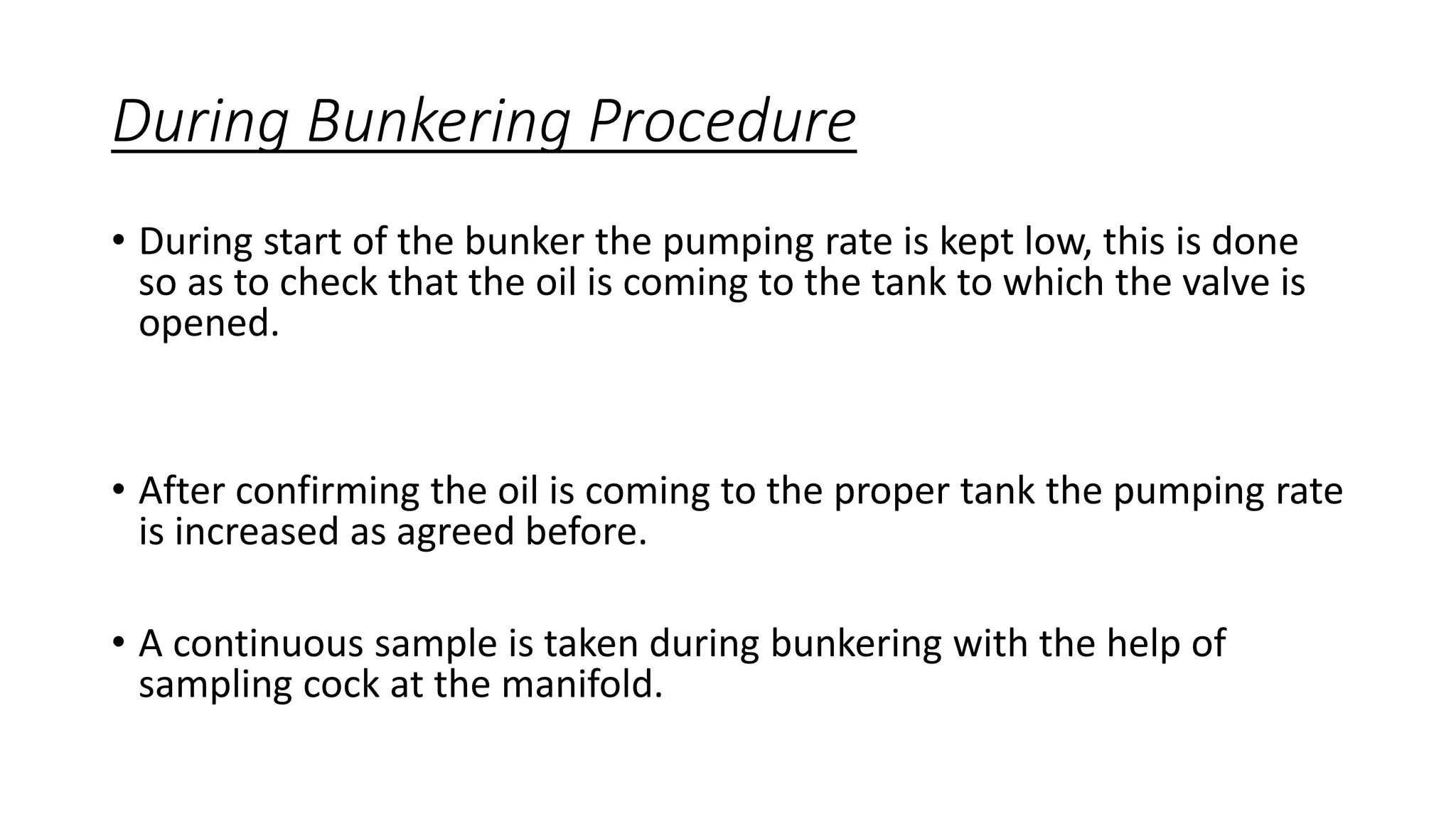 Safe bunkering practices | PPTX