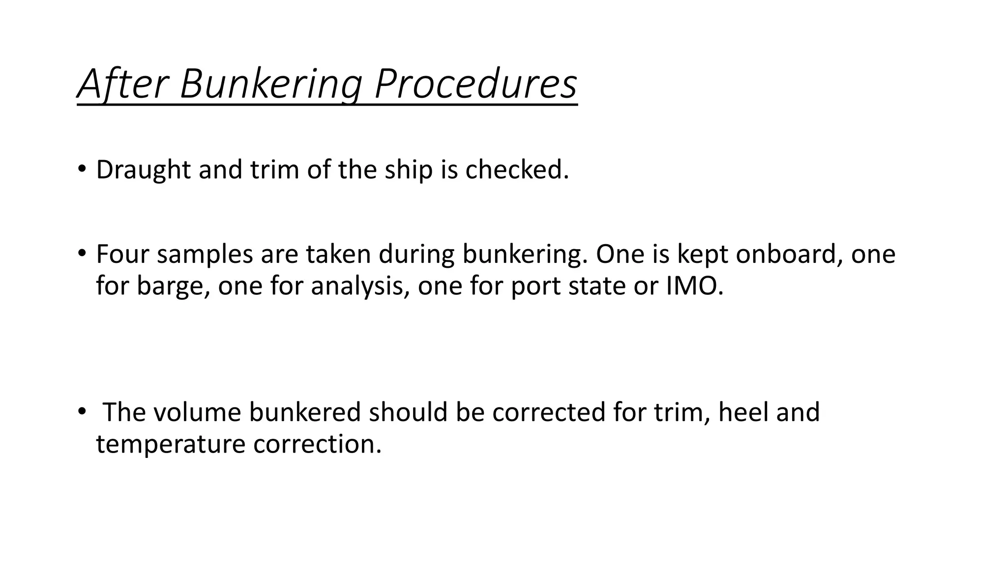 Safe bunkering practices | PPTX