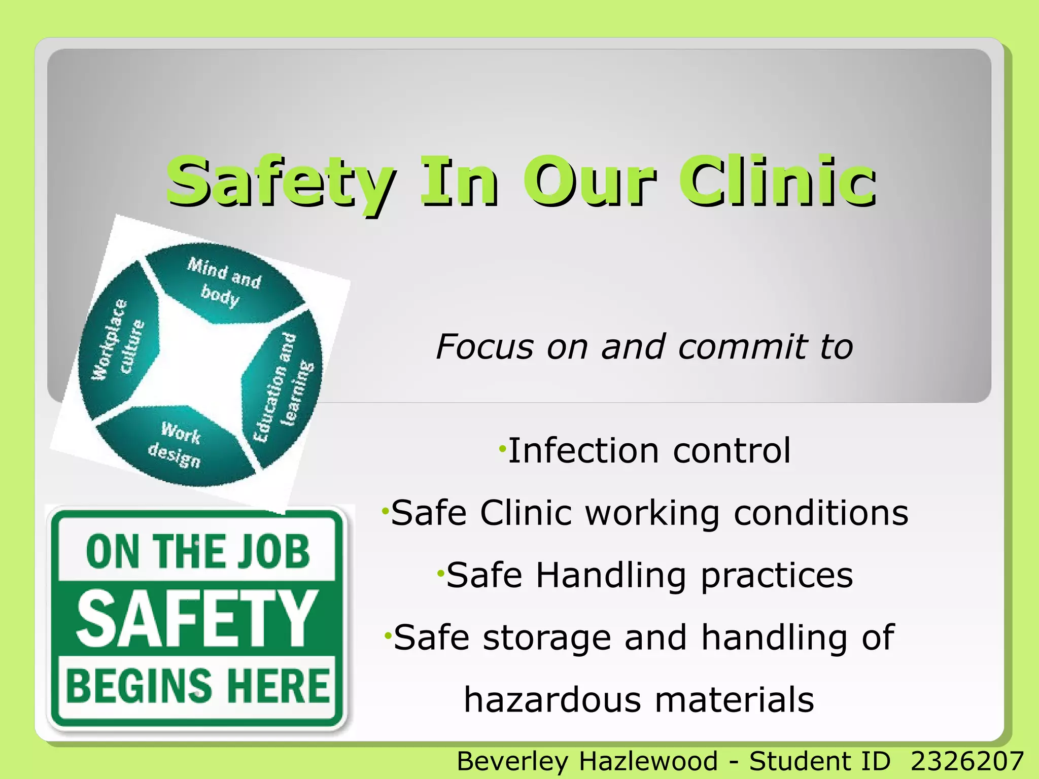 Safe clinical practices (bev) | PPT