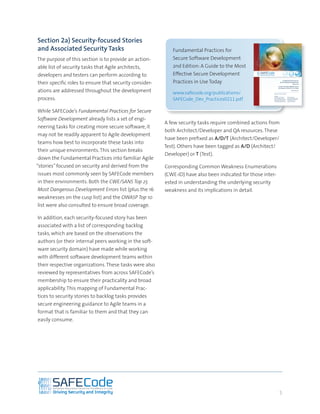 SAFECode’s latest “Software Security Guidance for Agile Practitioners ...