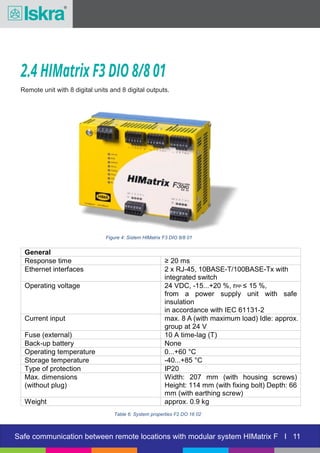 Safe communication between remote locations with modular system ...