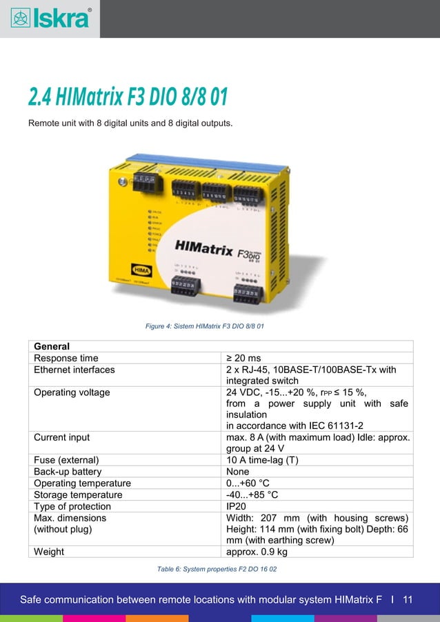 Safe communication between remote locations with modular system ...