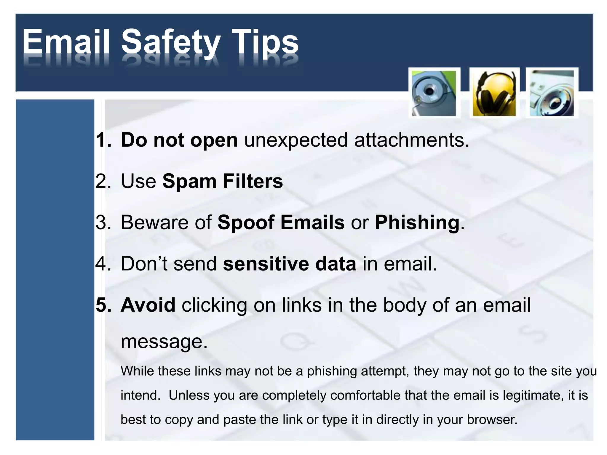Safe computing (Tips & Tricks) | PPTX