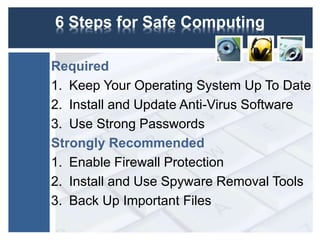 Safe computing (Tips & Tricks) | PPT