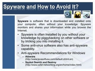 Safe computing (Tips & Tricks) | PPT