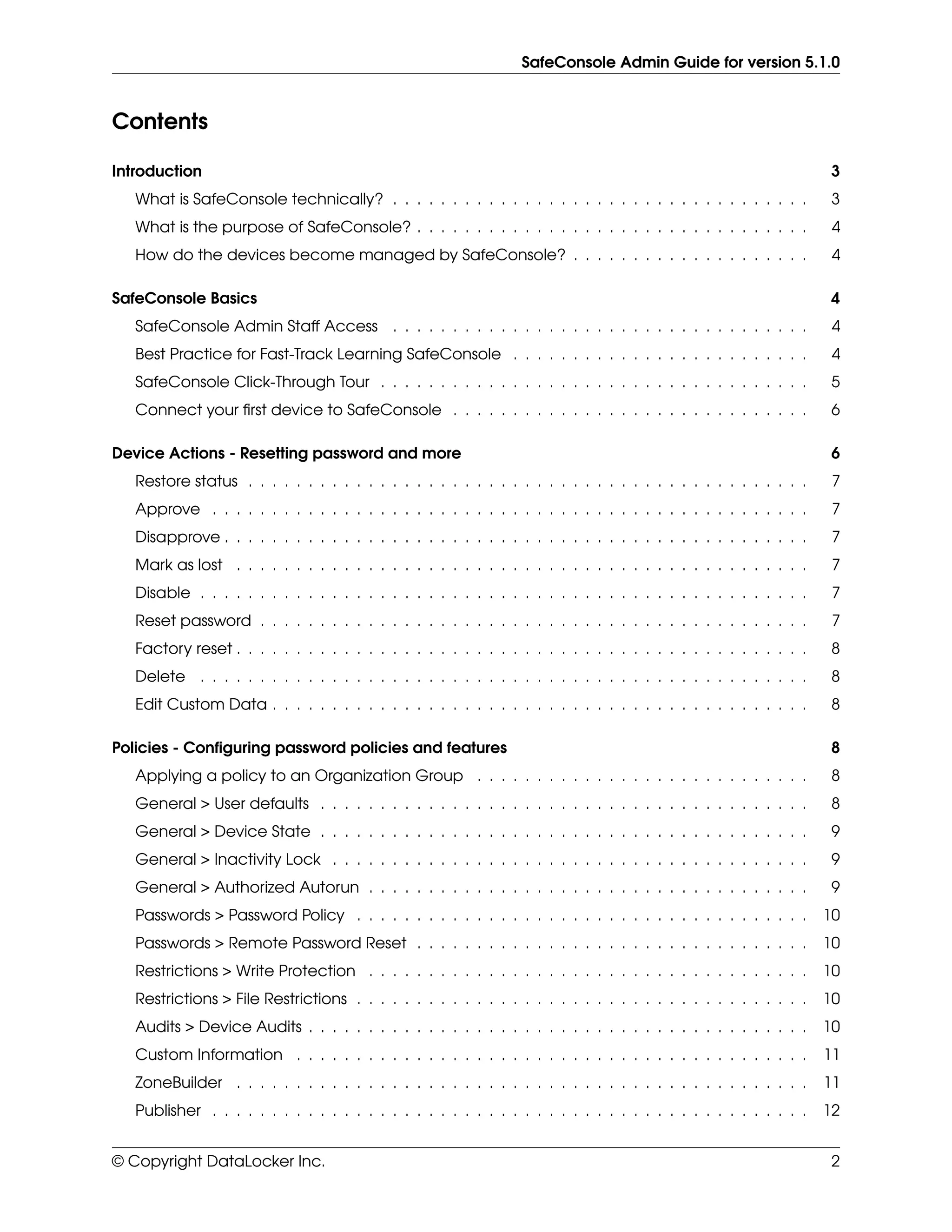 Safeconsole admin guide | PDF