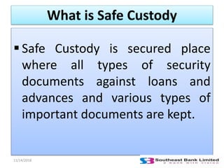 Safe custody final | PPTX