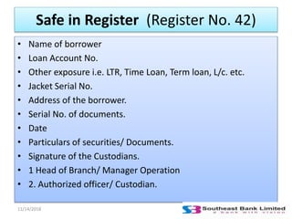 Safe custody final | PPTX