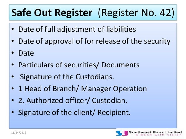 Safe custody final | PPT