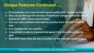SAFe DevOps Practitioner (SDP) Exam | Start Your Preparation | PPT
