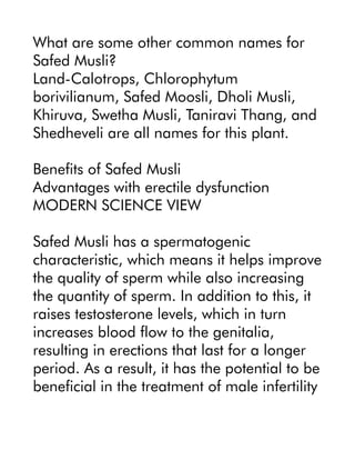 Safed Musli – Health benefits & risks.pdf