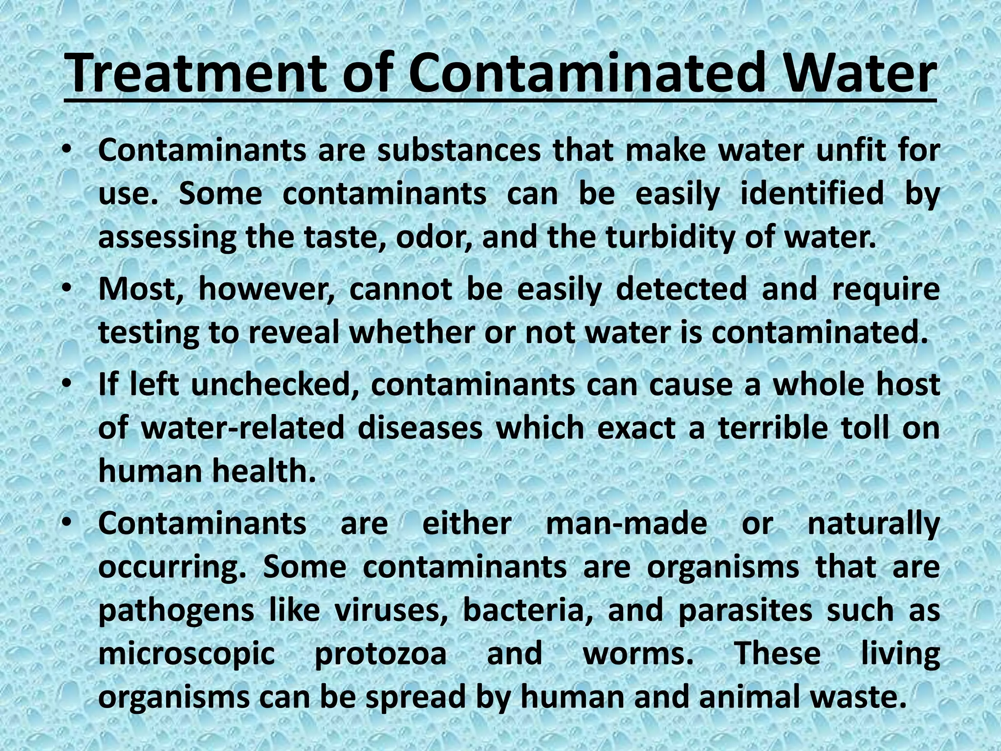 Safe drinking water | PPTX