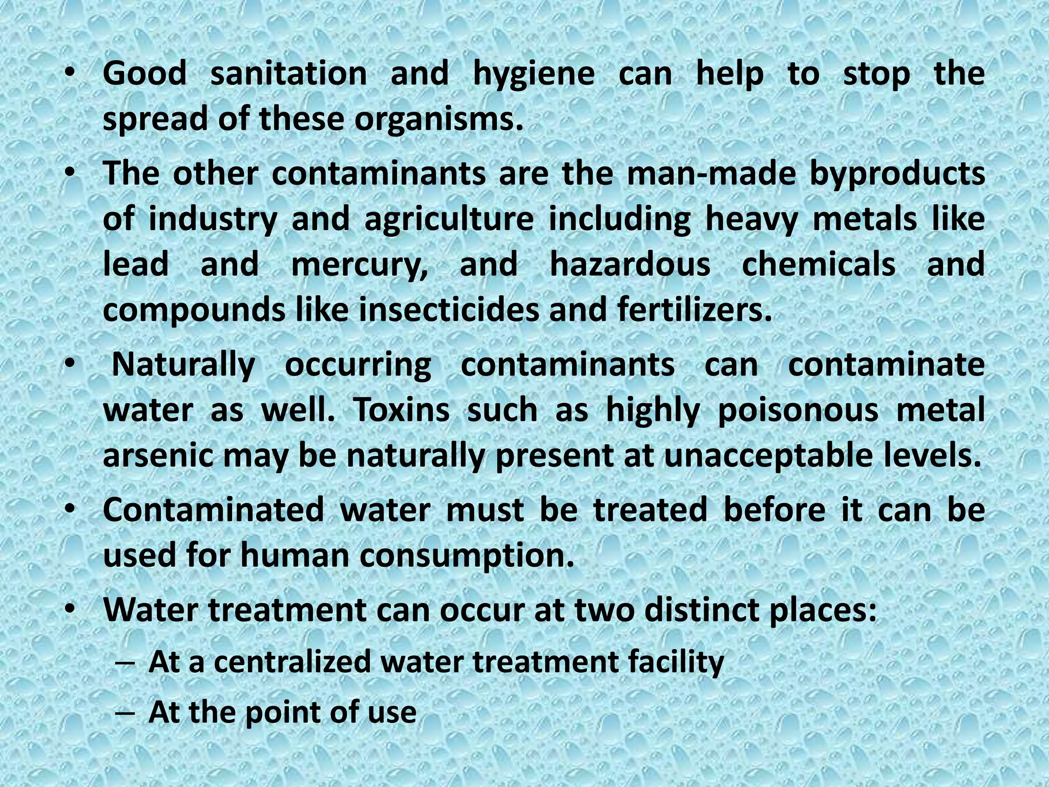 Safe drinking water | PPTX