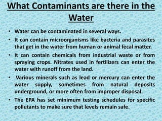 Safe drinking water | PPTX