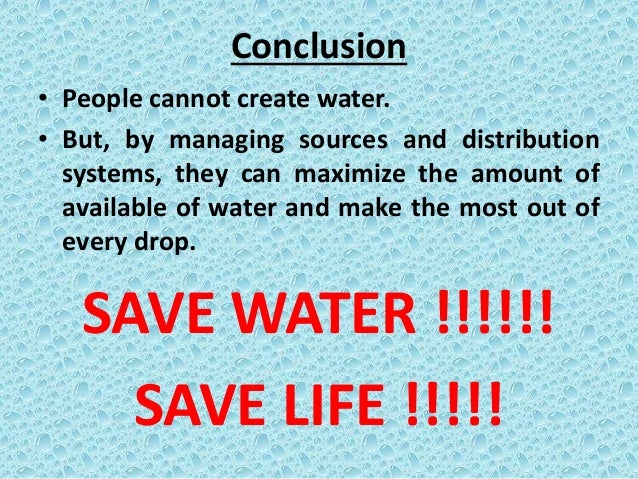Safe drinking water