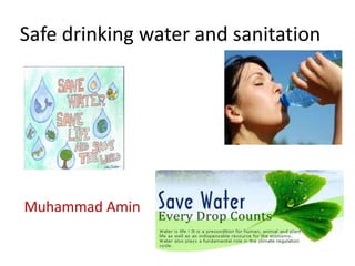 Safe drinking water and sanitation | PPTX