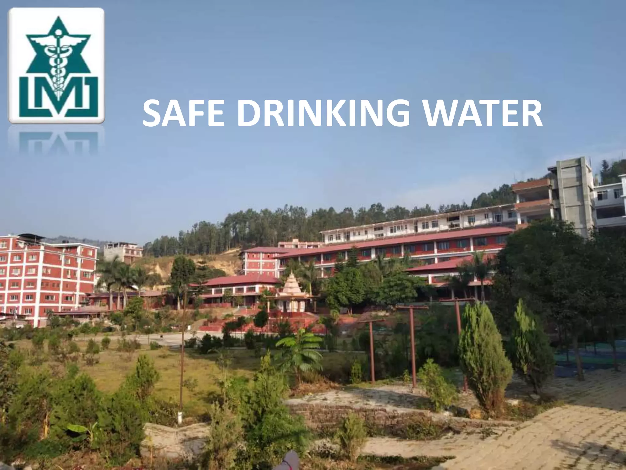 Safe Drinking Water ppt | PPTX