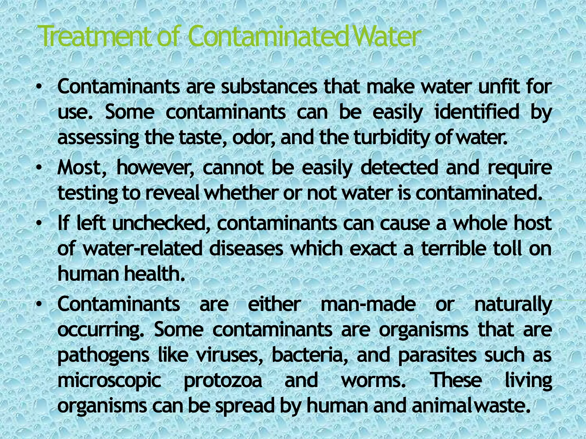 Safe Drinking Water ppt | PPTX