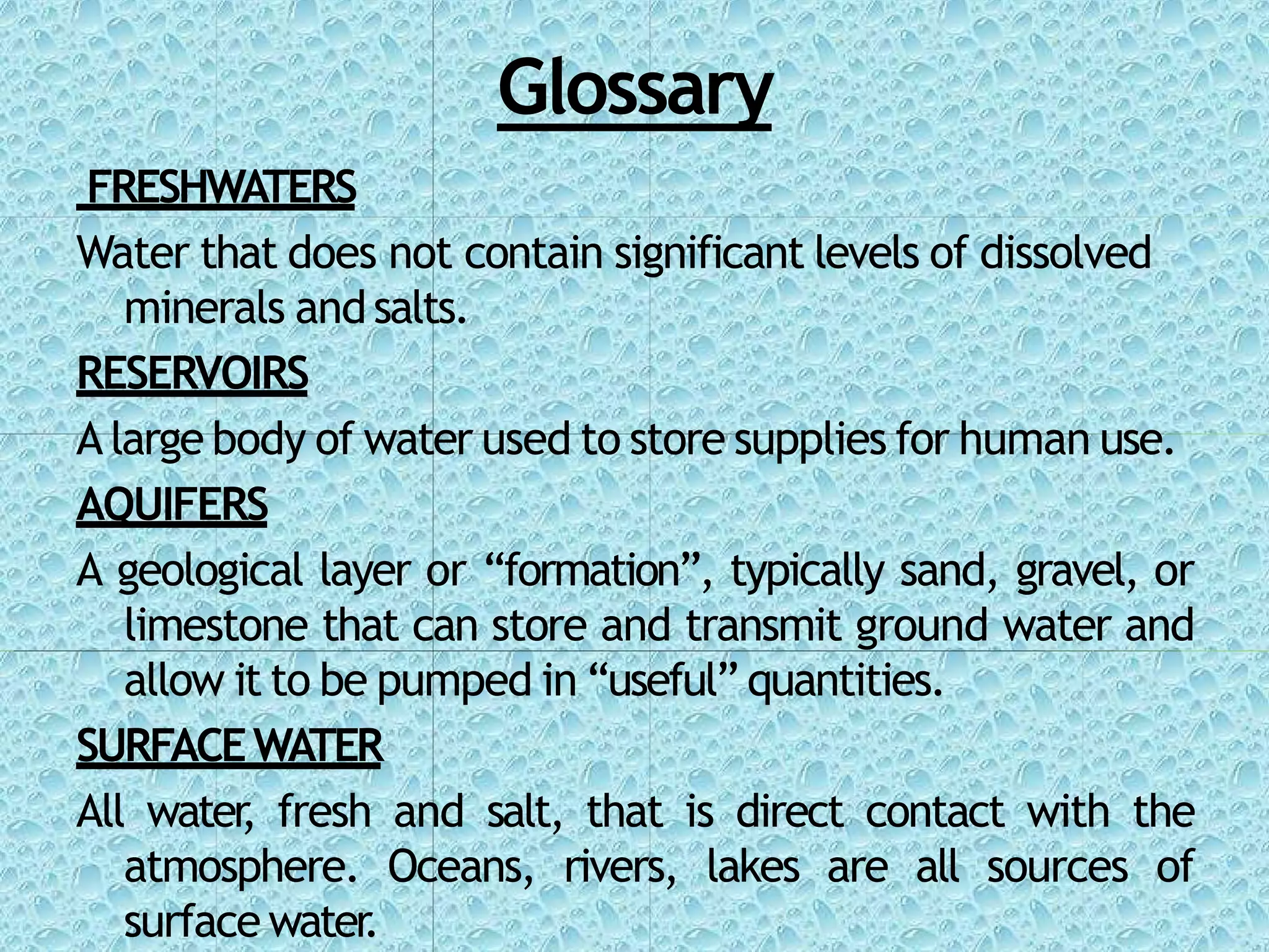Safe Drinking Water ppt | PPTX