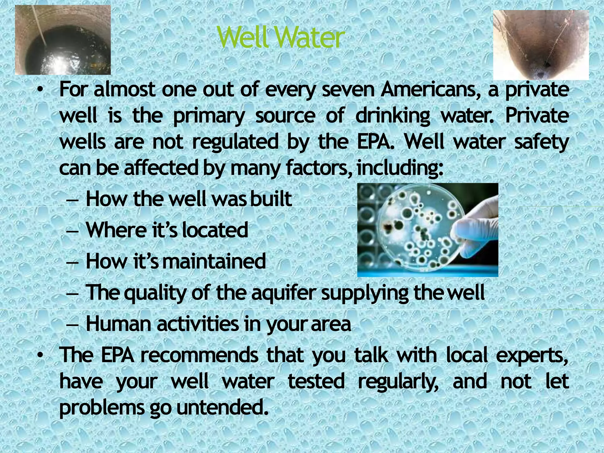 Safe Drinking Water ppt | PPTX