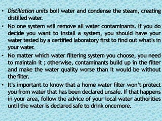 Safe Drinking Water ppt | PPTX