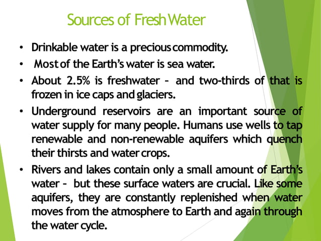 Safe Drinking Water ppt | PPTX