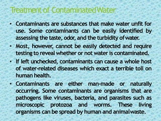 Safe Drinking Water ppt | PPTX
