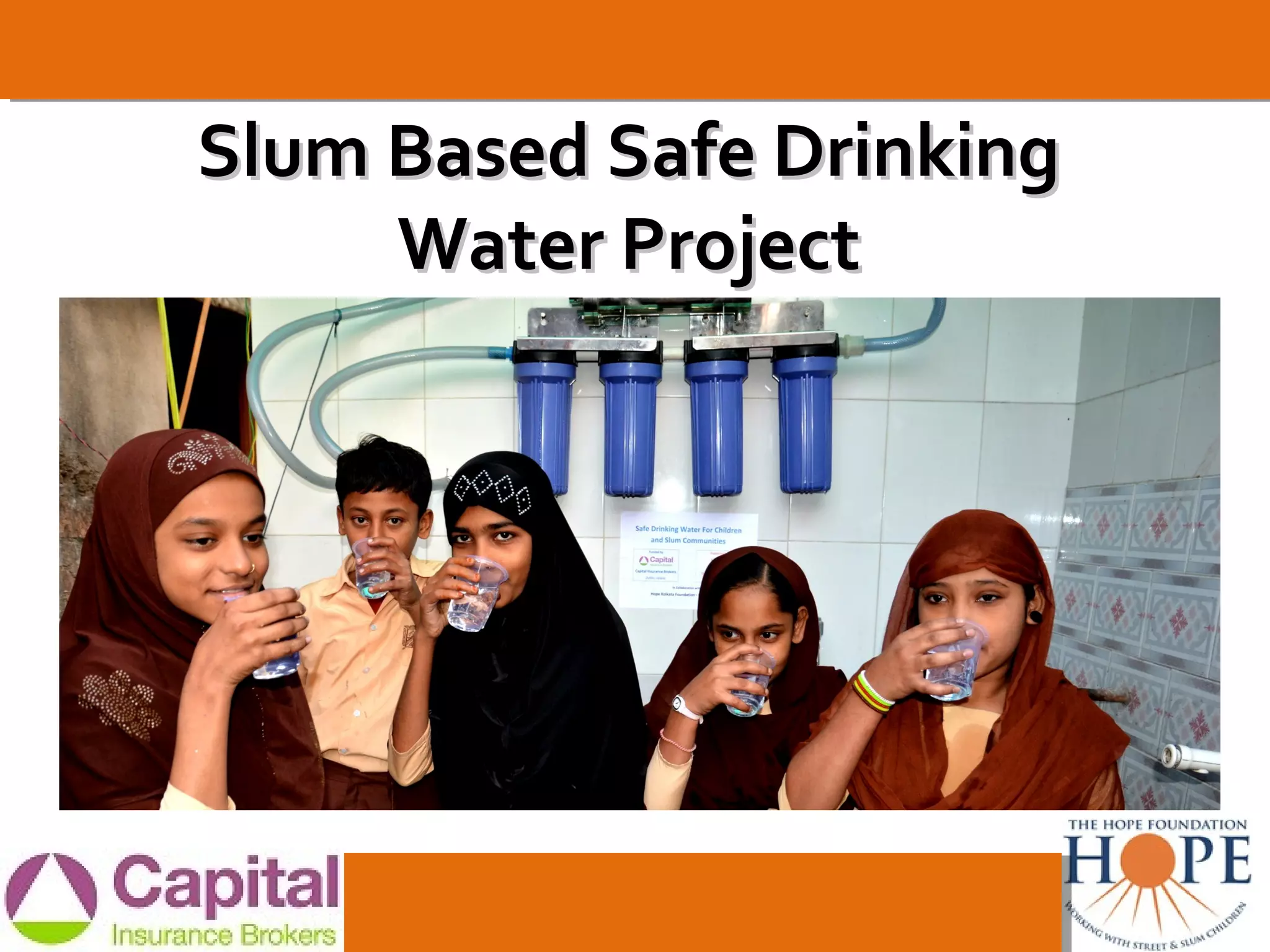 Safe drinking water project report | PPT