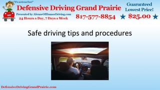 Safe driving tips and procedures | PPT