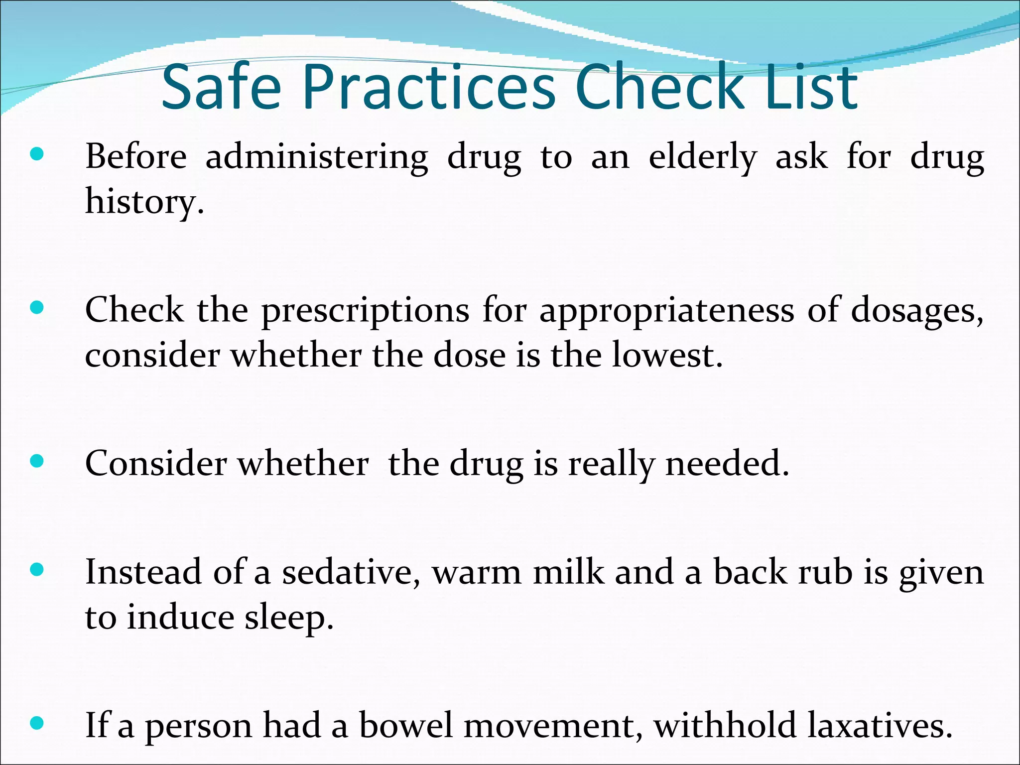 Safe drug use in elderly | PPT
