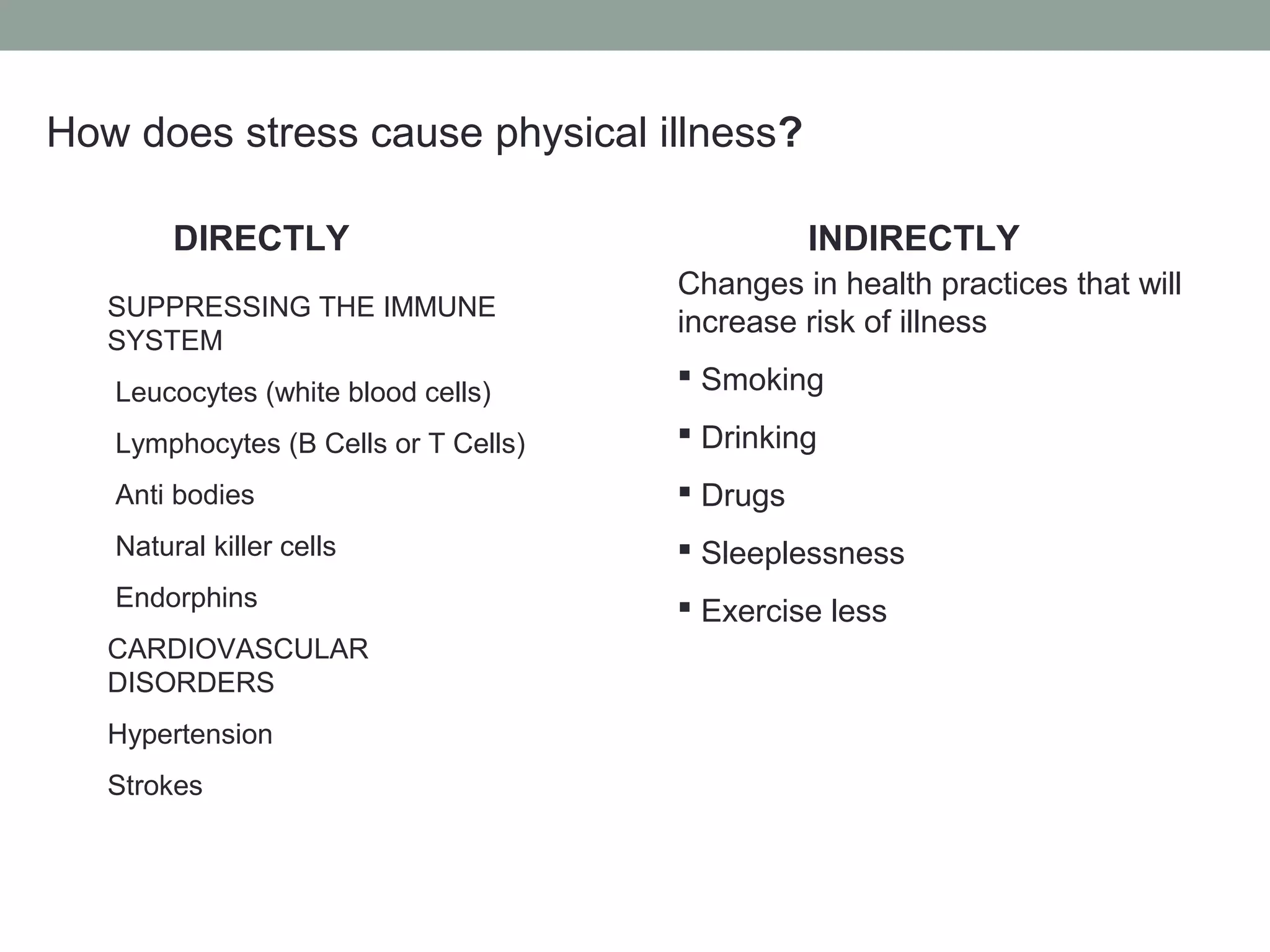 physiological stress and response | PPT
