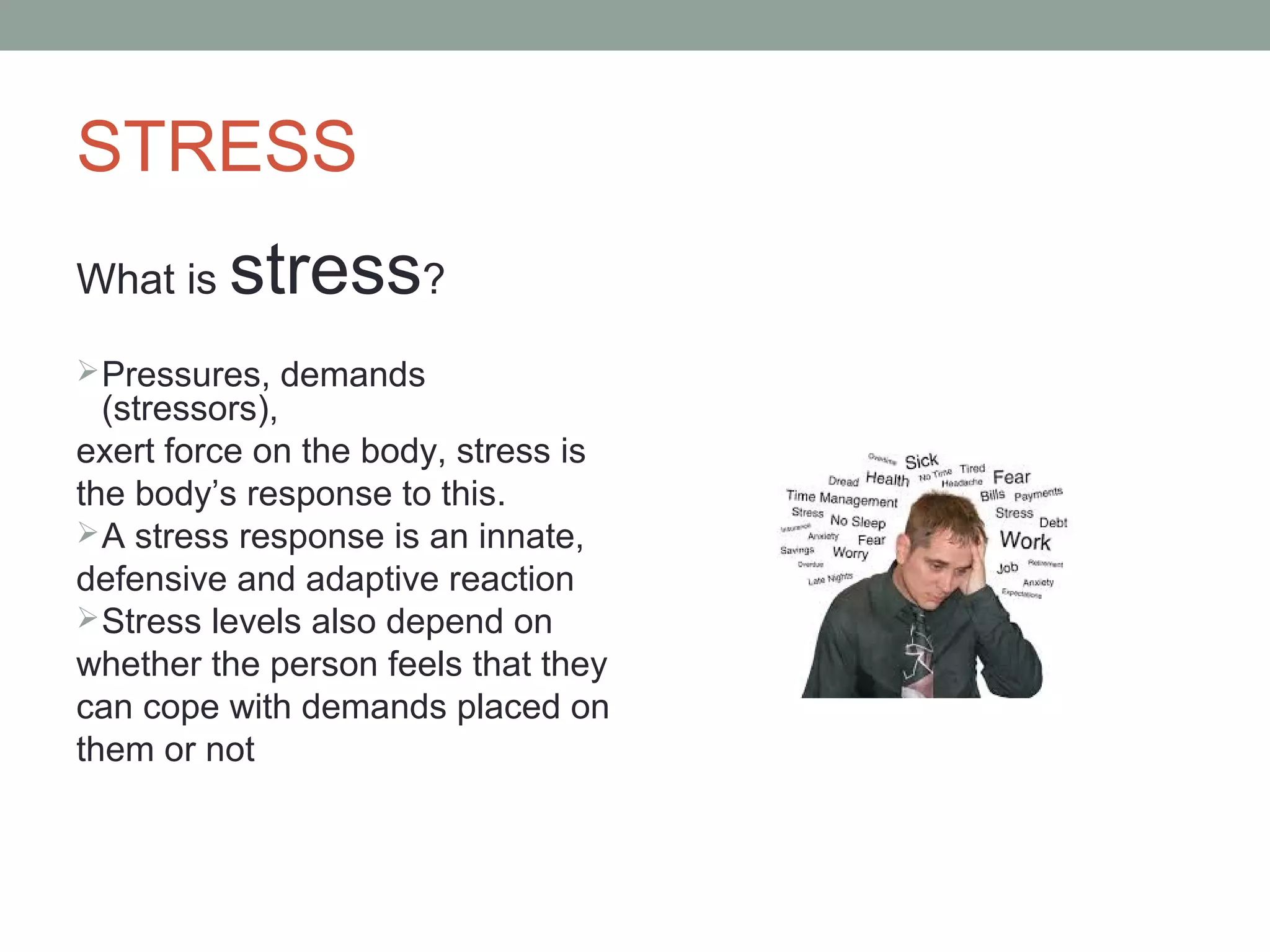 physiological stress and response | PPT