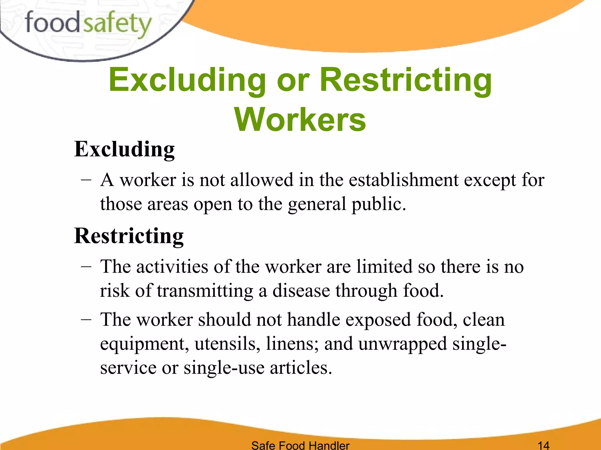 Safe food handlers | PPT