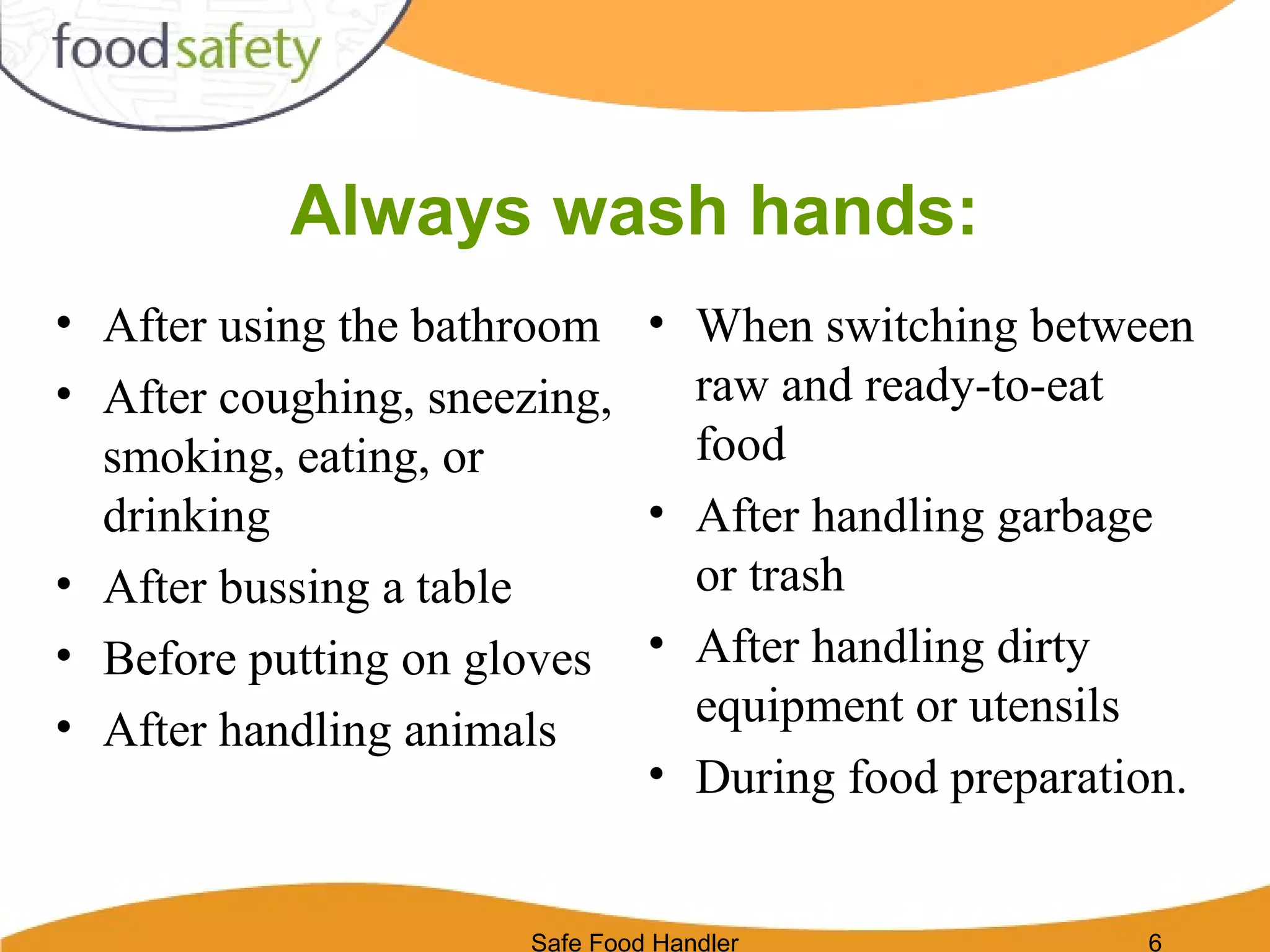 Safe food handlers | PPT