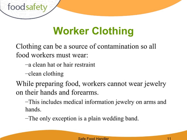 Safe food handlers | PPT | Infectious Diseases | Diseases and Conditions