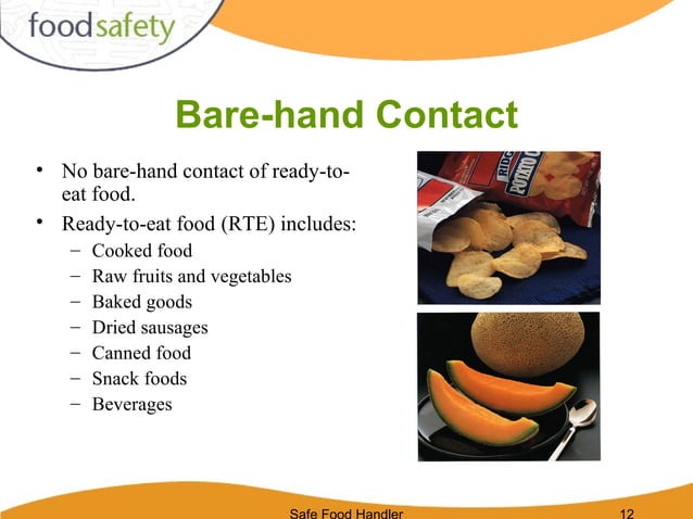 Safe food handlers | PPT | Infectious Diseases | Diseases and Conditions