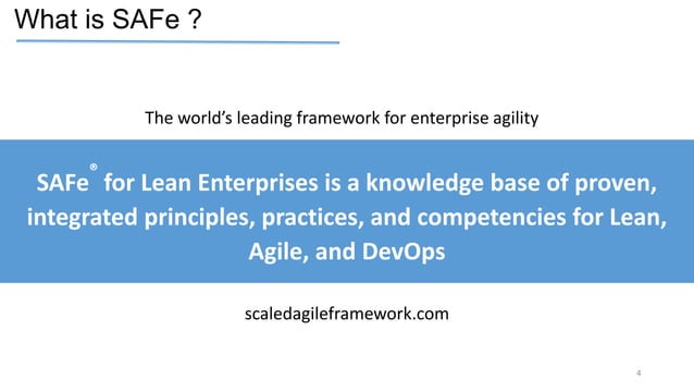 Scaled Agile Framework® (SAFe®) | PPTX