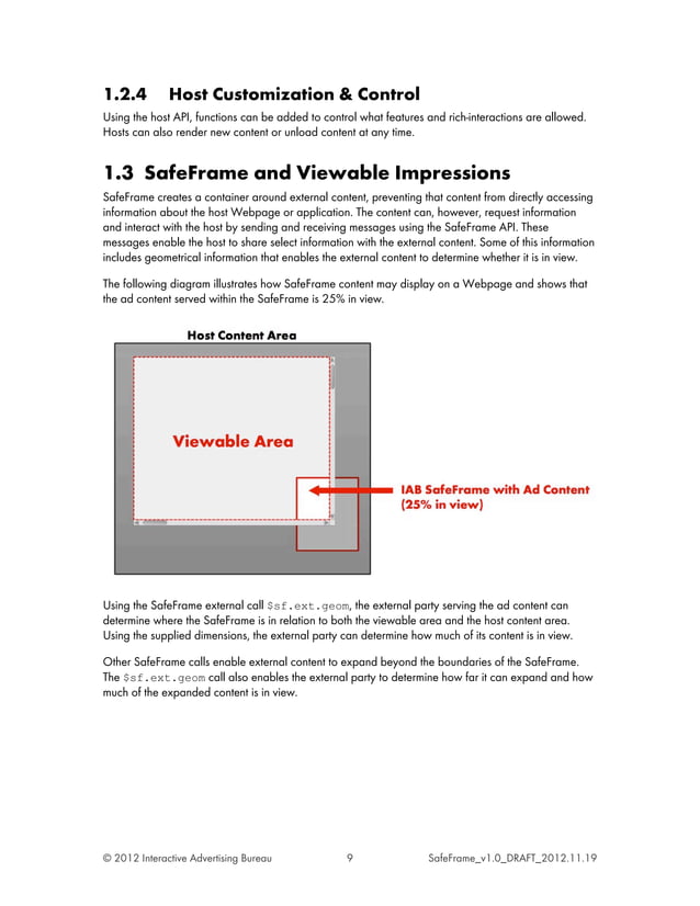 Safe frames 1.0 | PDF | Web Development | Internet