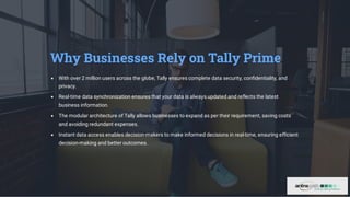 Tally Prime's Security Features: Safeguarding Your Business Data | PDF