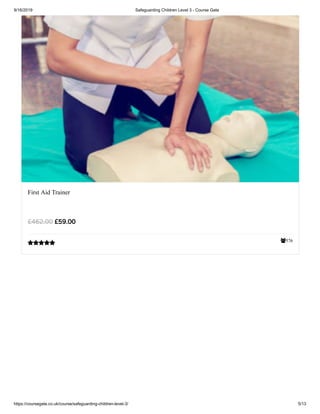 Safeguarding Children Level 3 - Course Gate | PDF