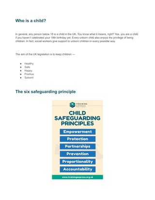 Safeguarding Children: The Children Protection Policy at Schools | PDF