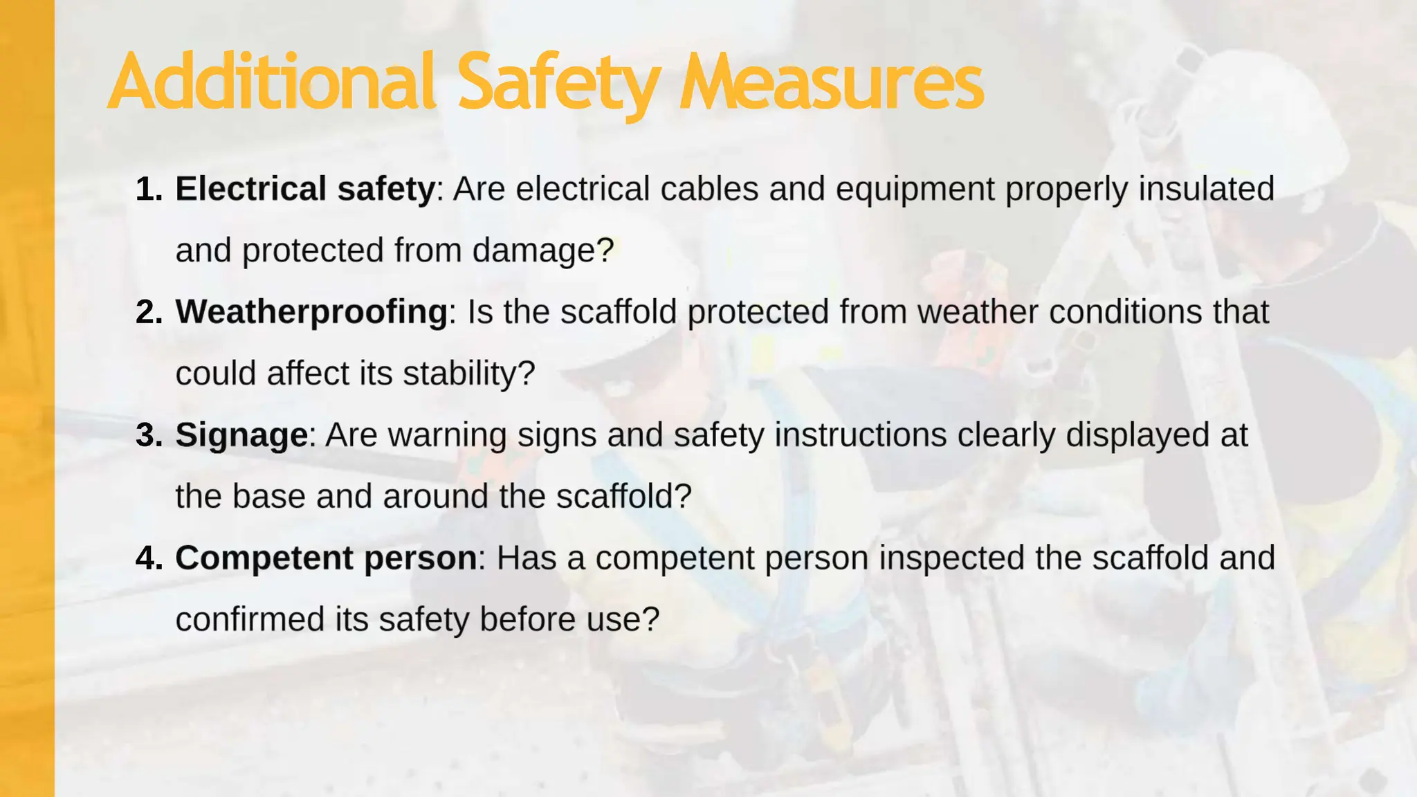 Safeguarding Heights A Comprehensive Scaffold Inspection Checklist for ...