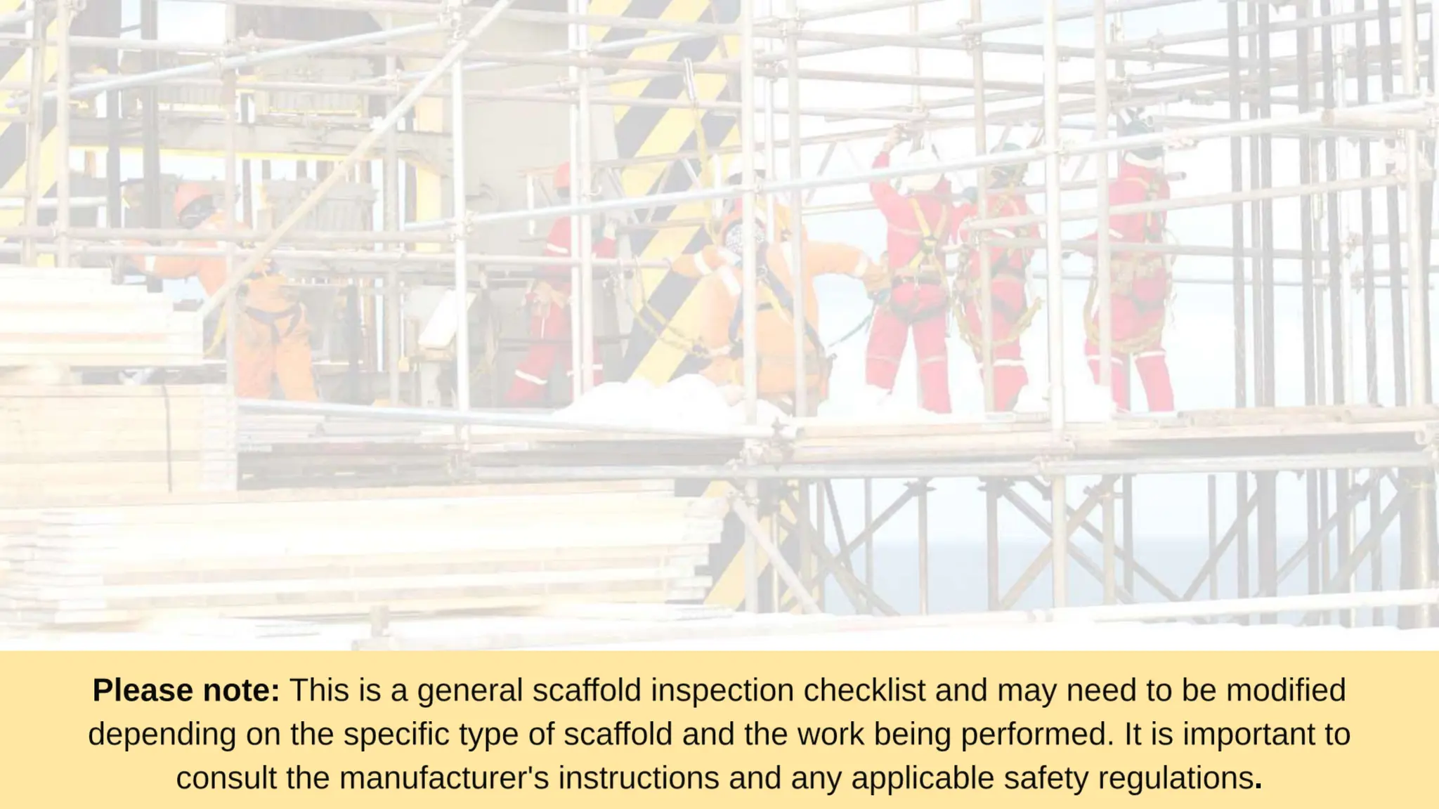 Safeguarding Heights A Comprehensive Scaffold Inspection Checklist for ...