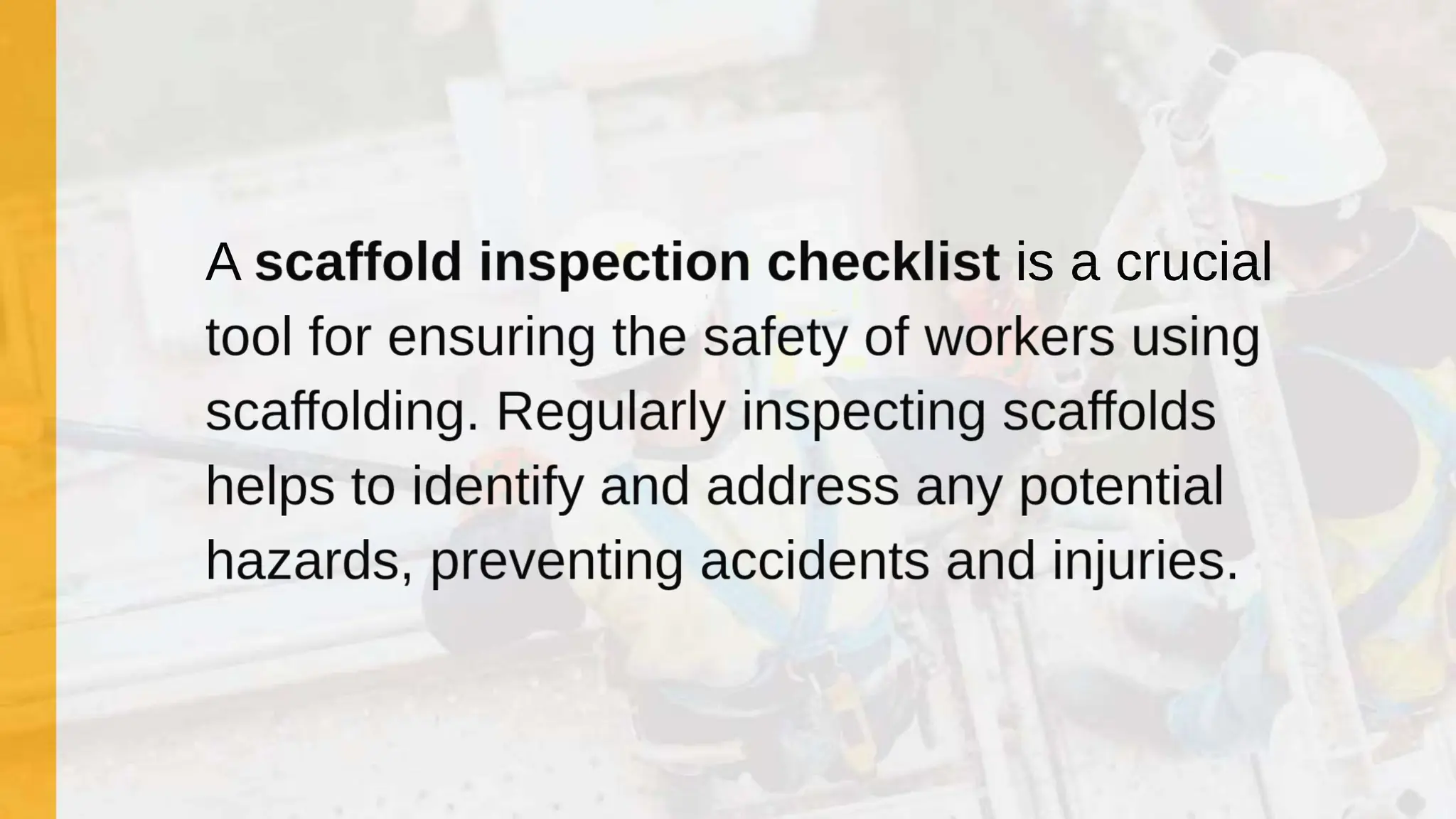 Safeguarding Heights A Comprehensive Scaffold Inspection Checklist for ...