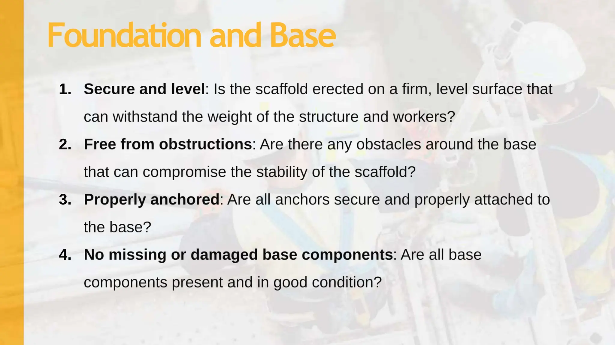 Safeguarding Heights A Comprehensive Scaffold Inspection Checklist for ...